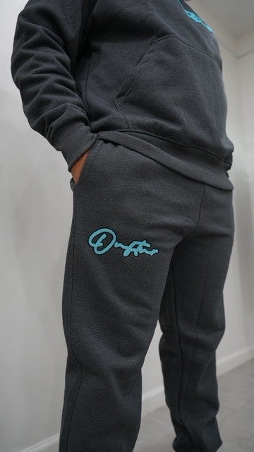"THE PLANE JANE STAPLE SET FW 25/26" HOODIE (CHARCOAL W/ GAMMA BLUE ...